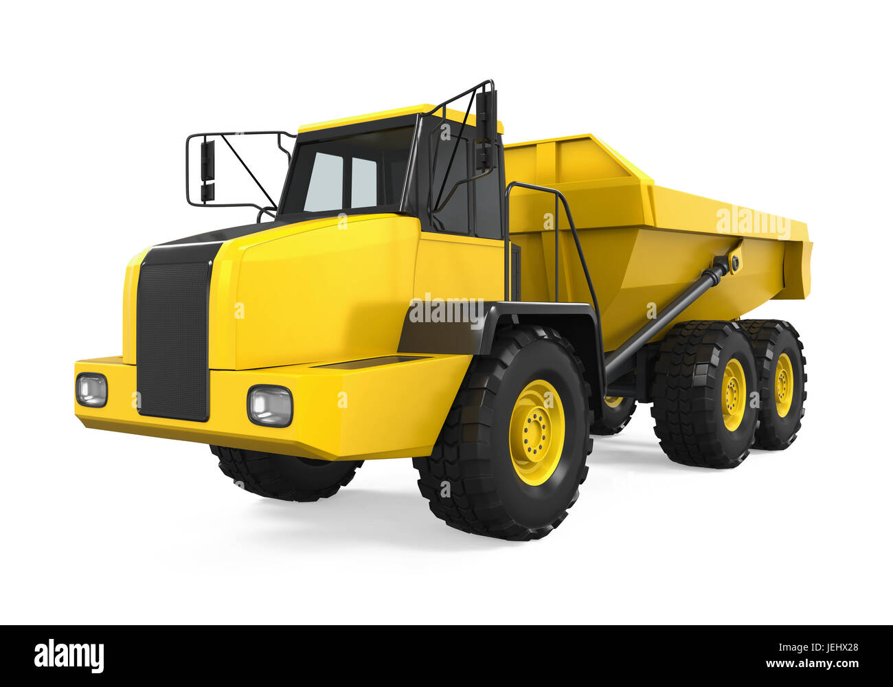 Articulated Dump Truck Isolated Stock Photo - Alamy