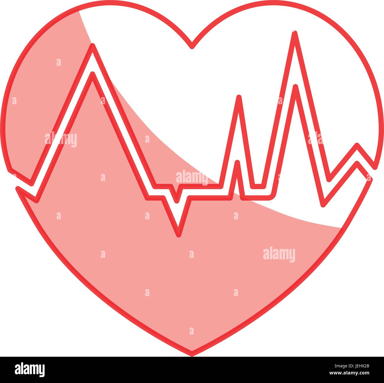 Heartbeat count red Stock Vector Image & Art - Alamy
