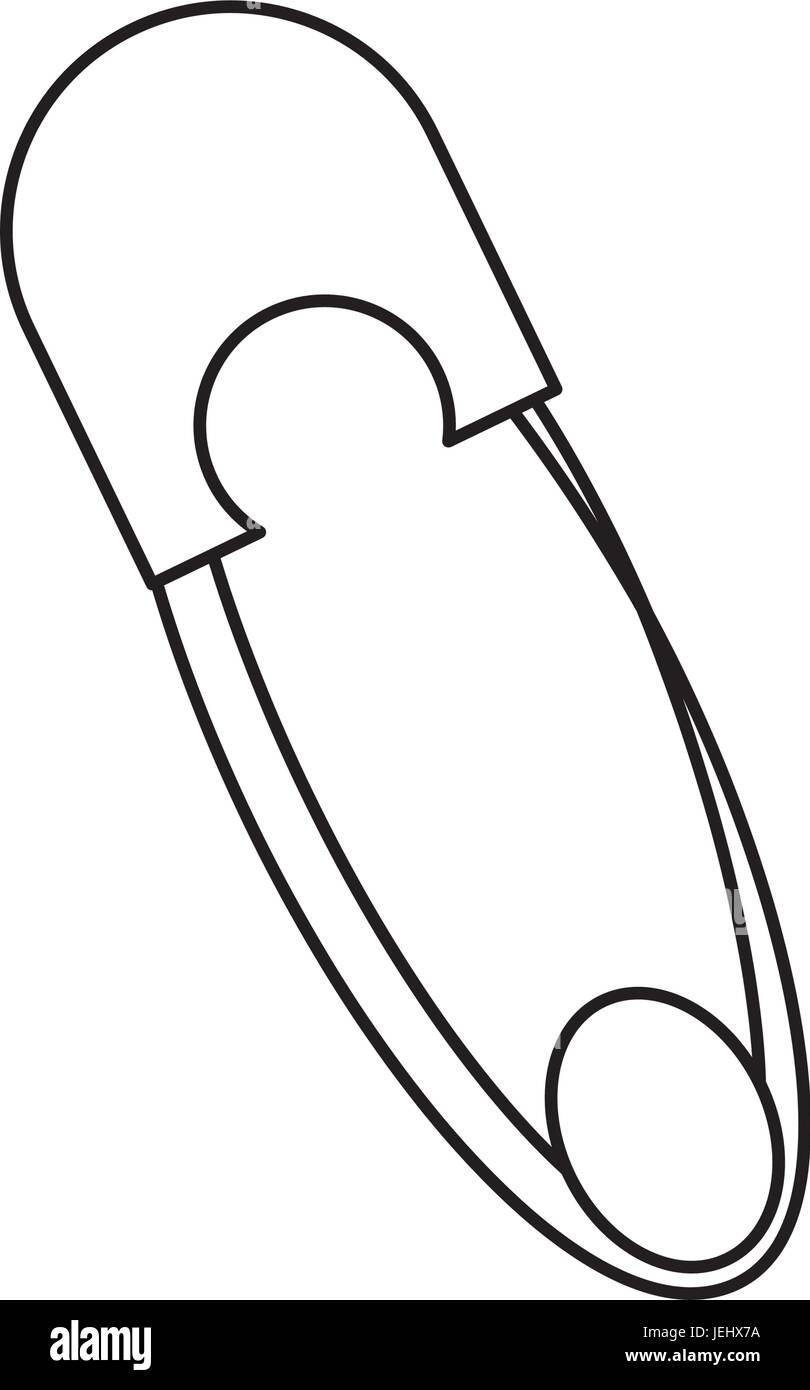 Safety pins isolated Stock Vector Images - Alamy