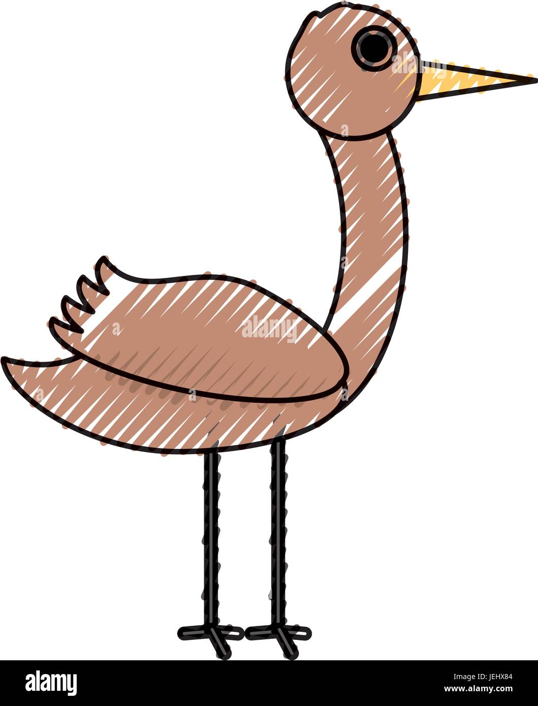 Stork bird cartoon Stock Vector Image & Art - Alamy