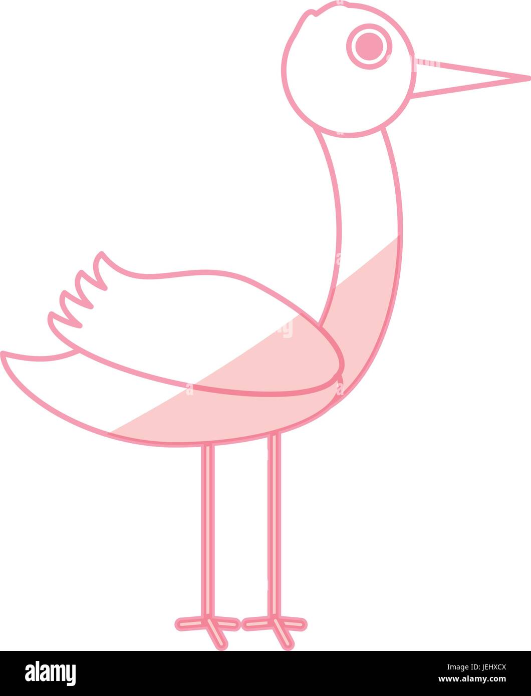 Stork bird cartoon Stock Vector Image & Art - Alamy