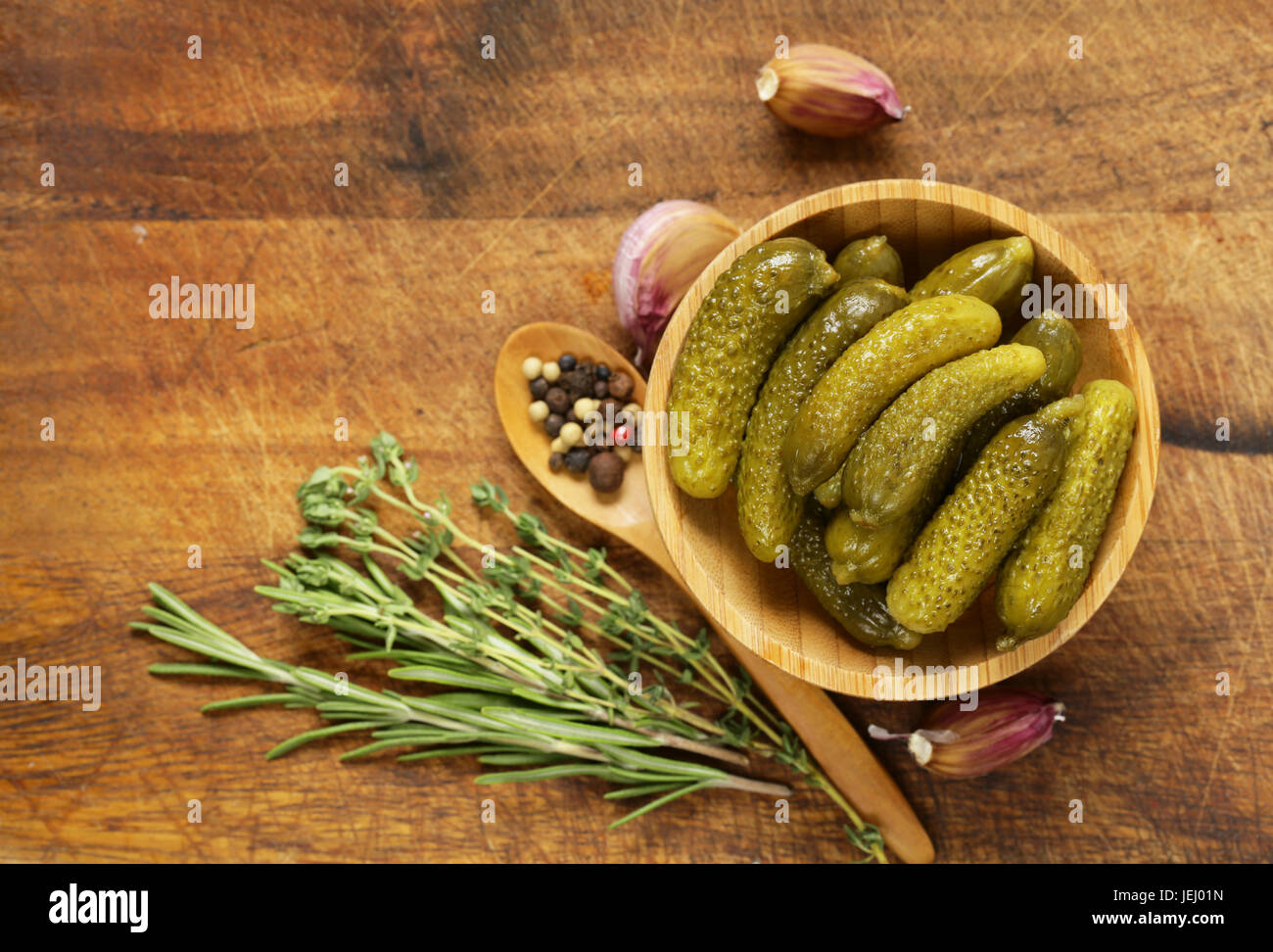 marinated pearl onions pickled and capers Stock Photo - Alamy