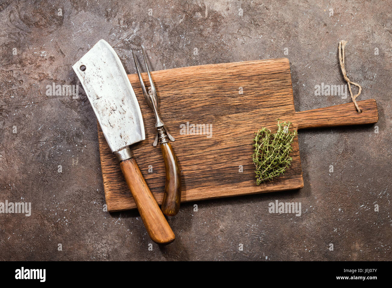Vintage meat cleaver hi-res stock photography and images - Alamy