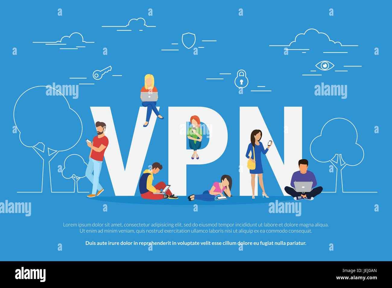 VPN concept vector illustration Stock Vector Image & Art - Alamy