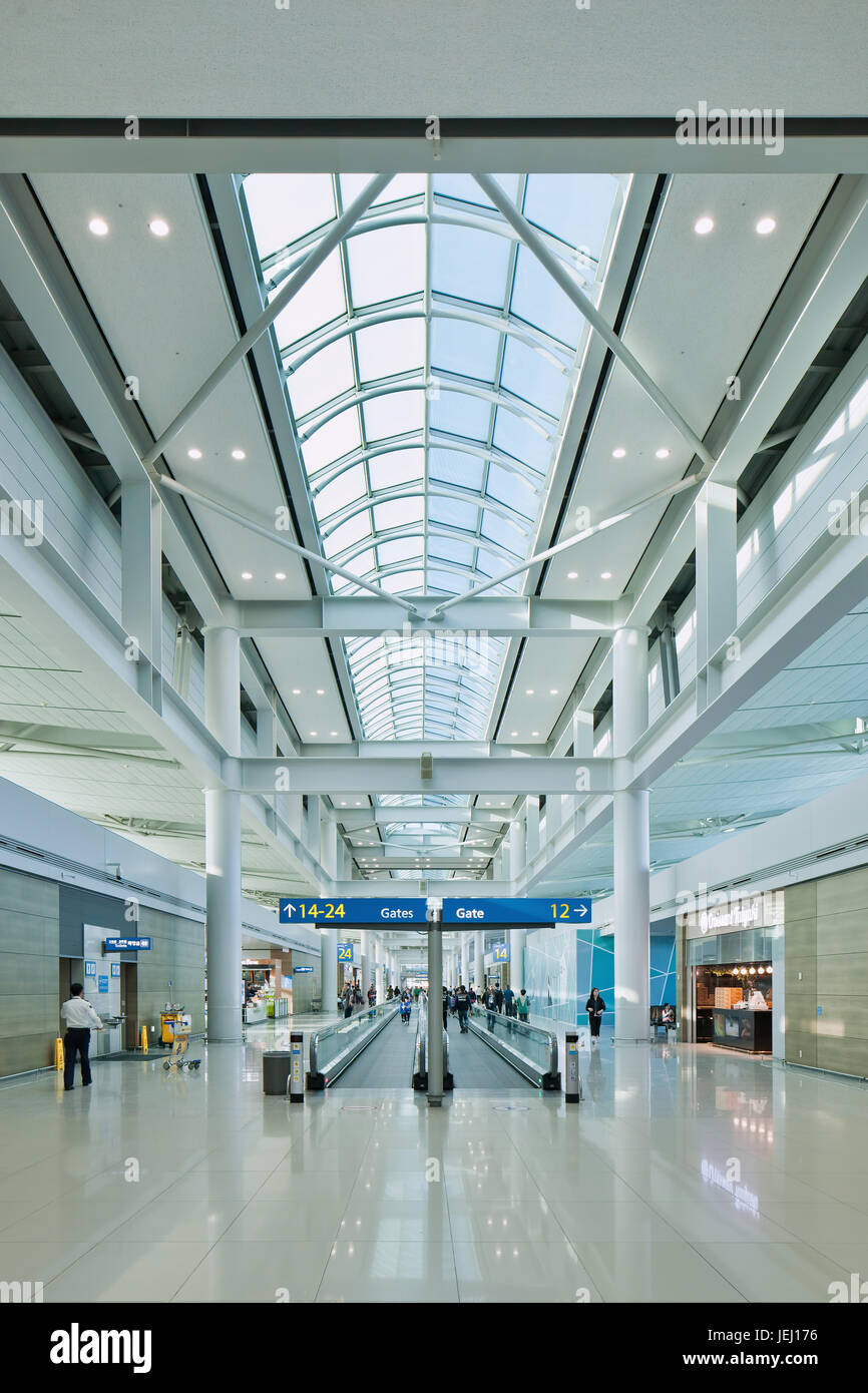 SEOUL-OCT. 24, 2015. Incheon International Airport interior. It is ...