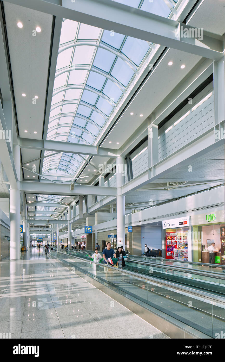 SEOUL-OCT. 24, 2015. Incheon International Airport interior. It is ...