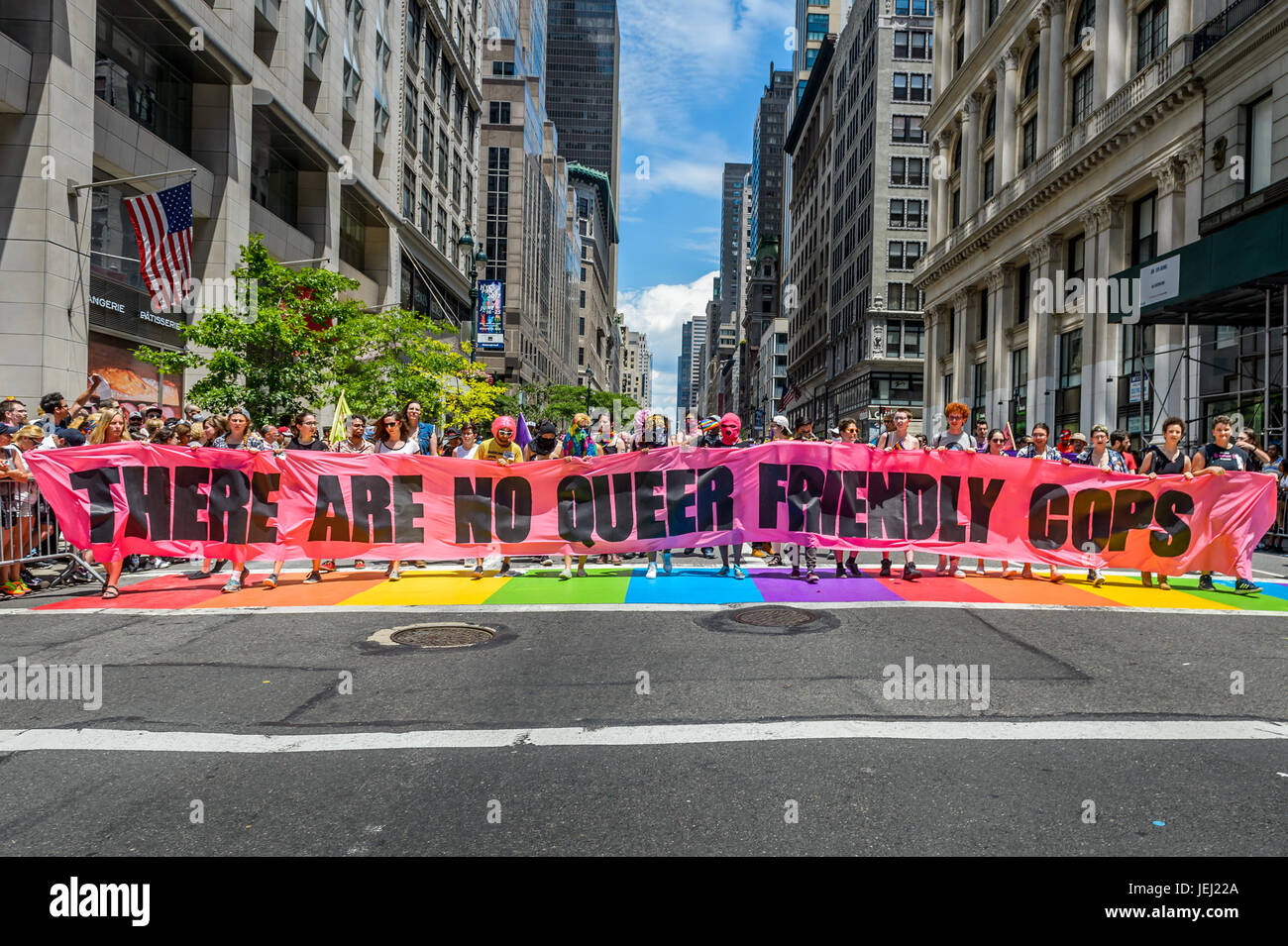 New York, United States. 25th June, 2017. Queer and trans allies, part ...
