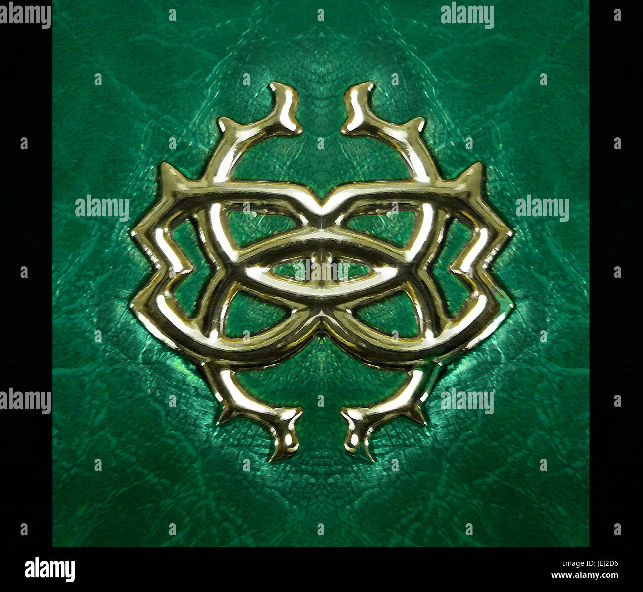 Relief Symbol in Leather Texture Stock Photo - Alamy