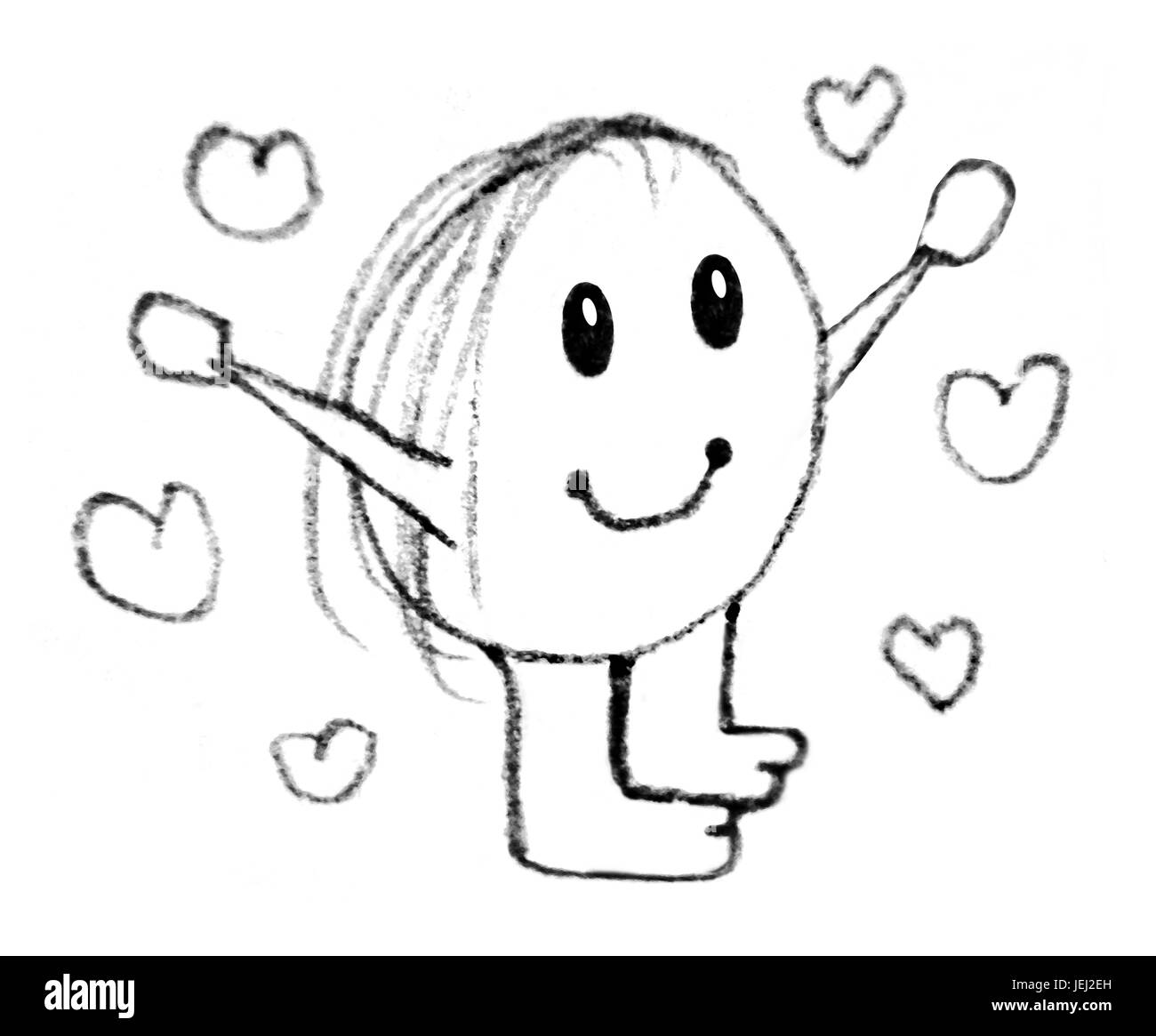 Cute little hearts in Cut Out Stock Images & Pictures - Alamy