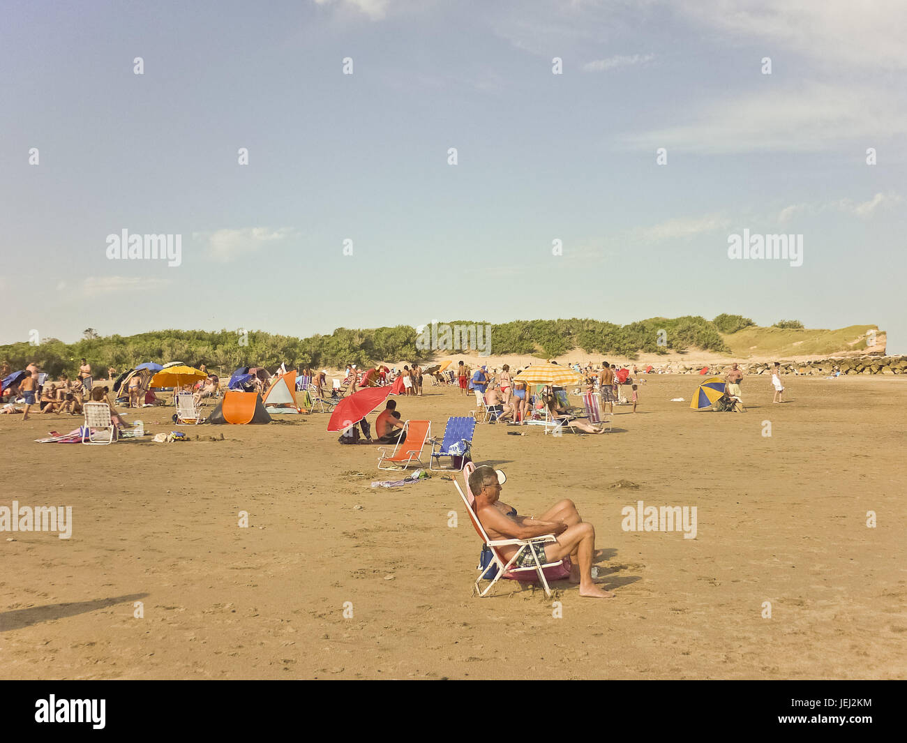 People Resting at the Beach Stock Photo - Alamy