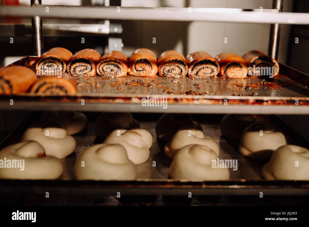 rolls are baked in the oven Stock Photo - Alamy