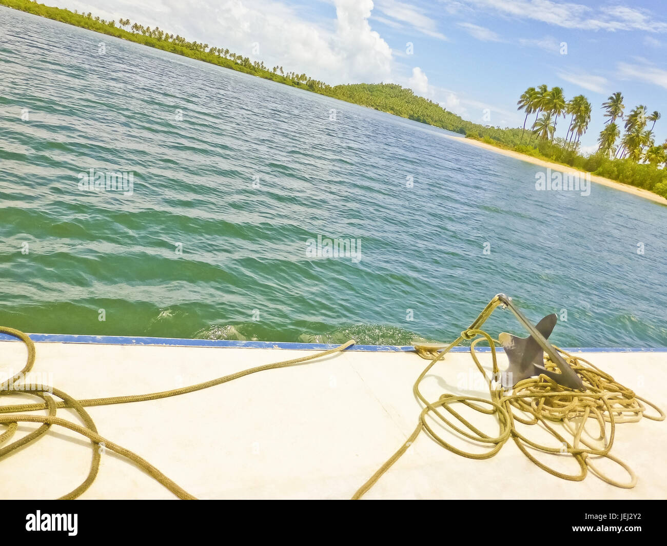 Dynamic Angle View From the Boat Stock Photo - Alamy