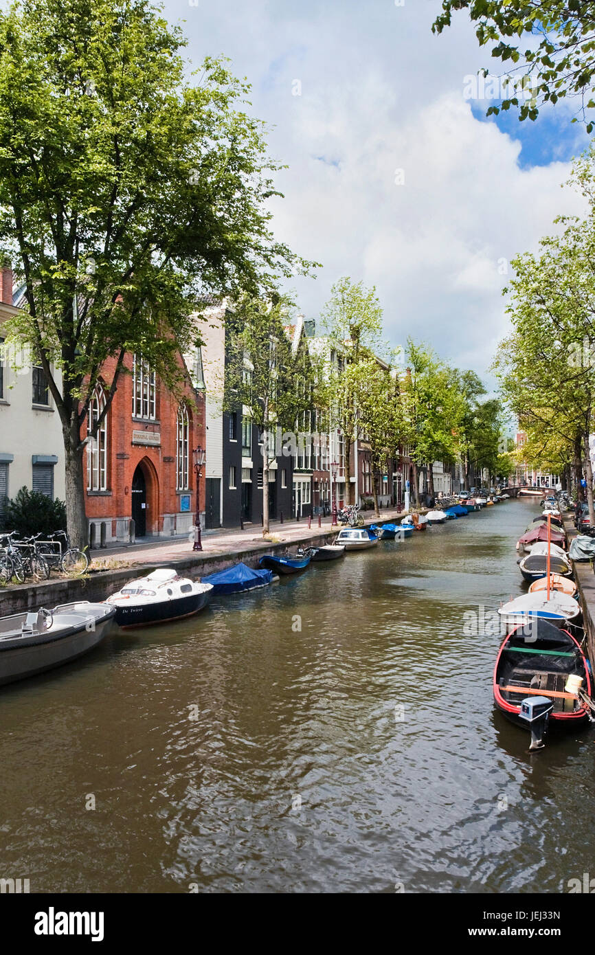 AMSTERDAM – JULY 18, 2009. Canal in Amsterdam, the "Venice of the North ...
