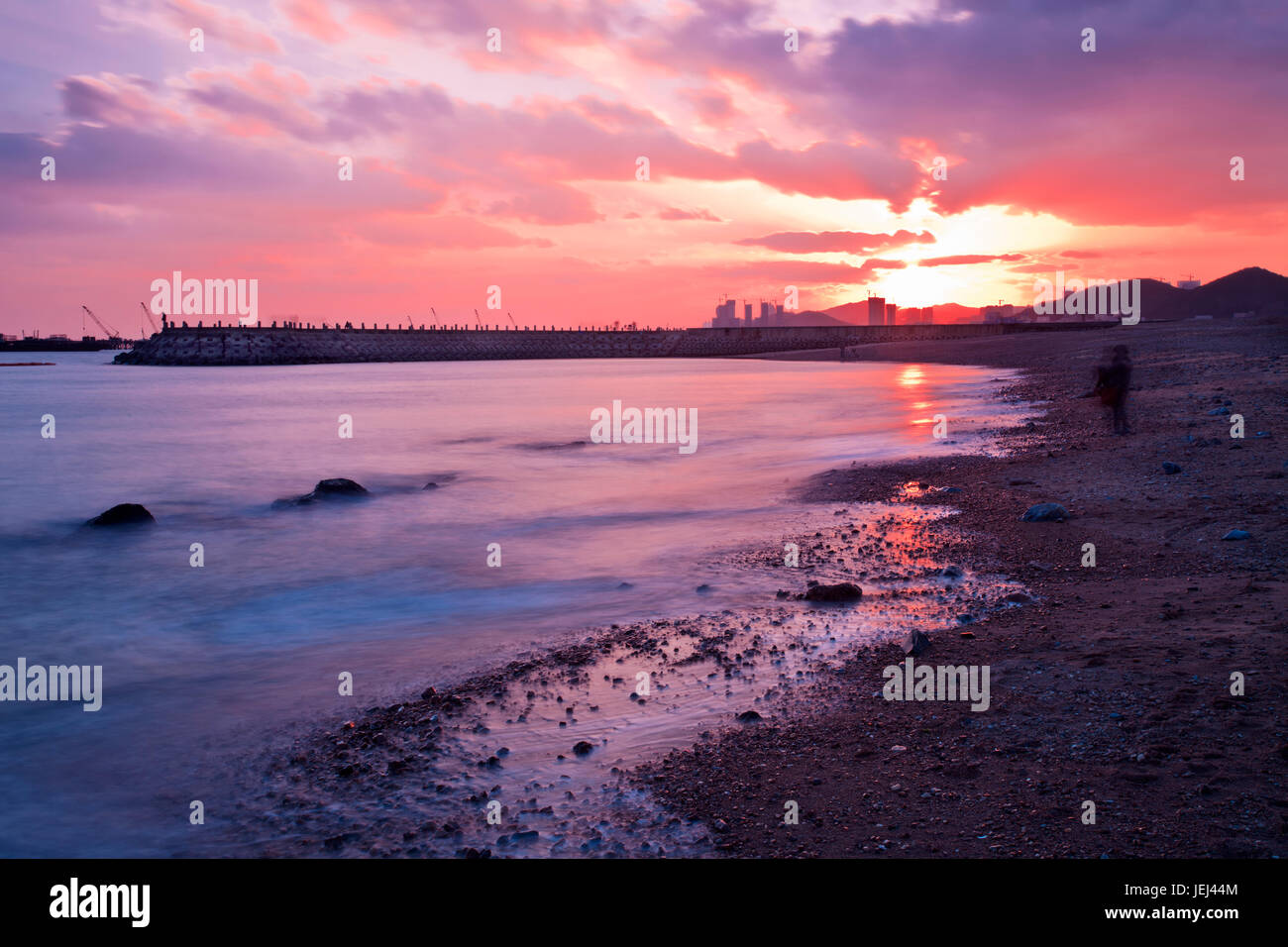 Red sea beach china hi-res stock photography and images - Alamy