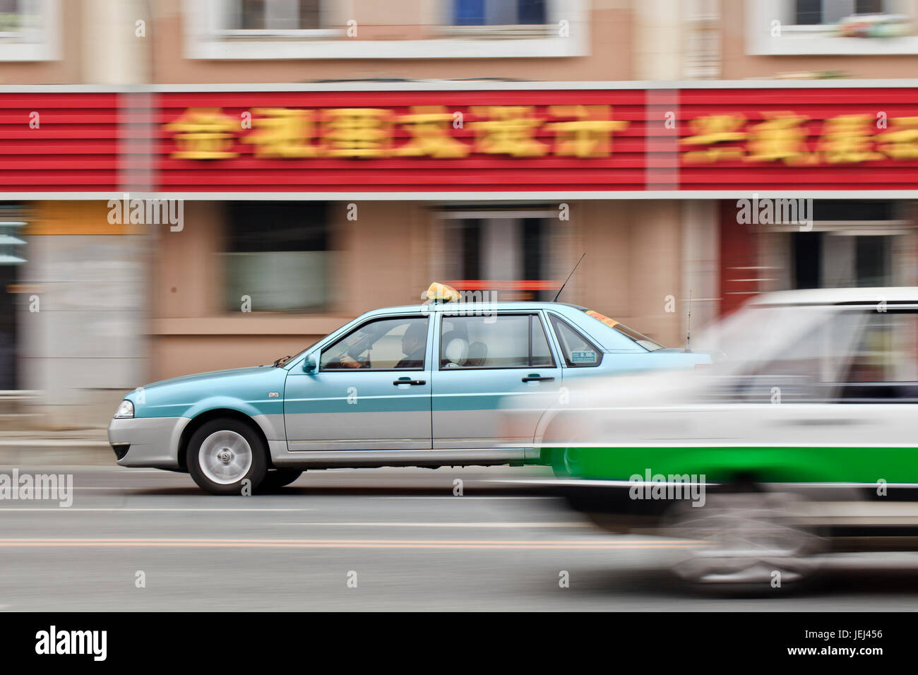 Green vw taxi hi-res stock photography and images - Alamy