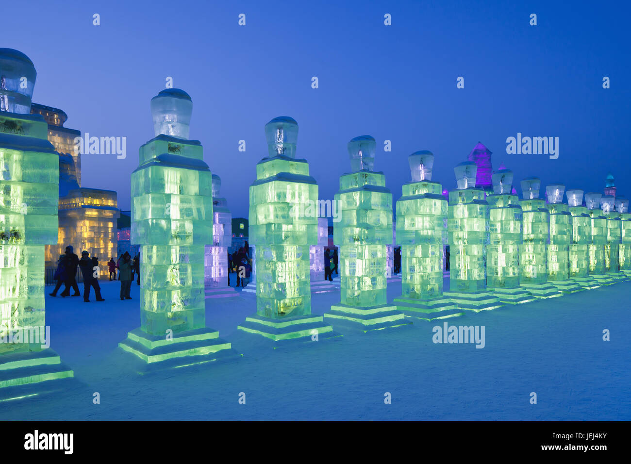 HARBIN-FEB. 13, 2015. International Ice and Snow Sculpture Festival ...