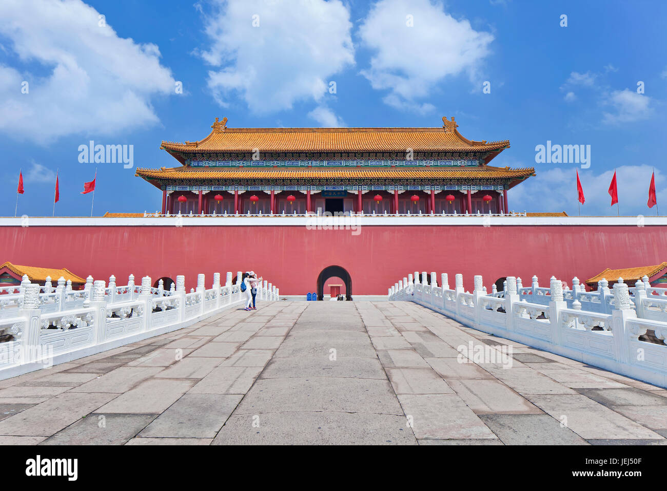 Replica of Forbidden City with square, balustrade and walkway ...