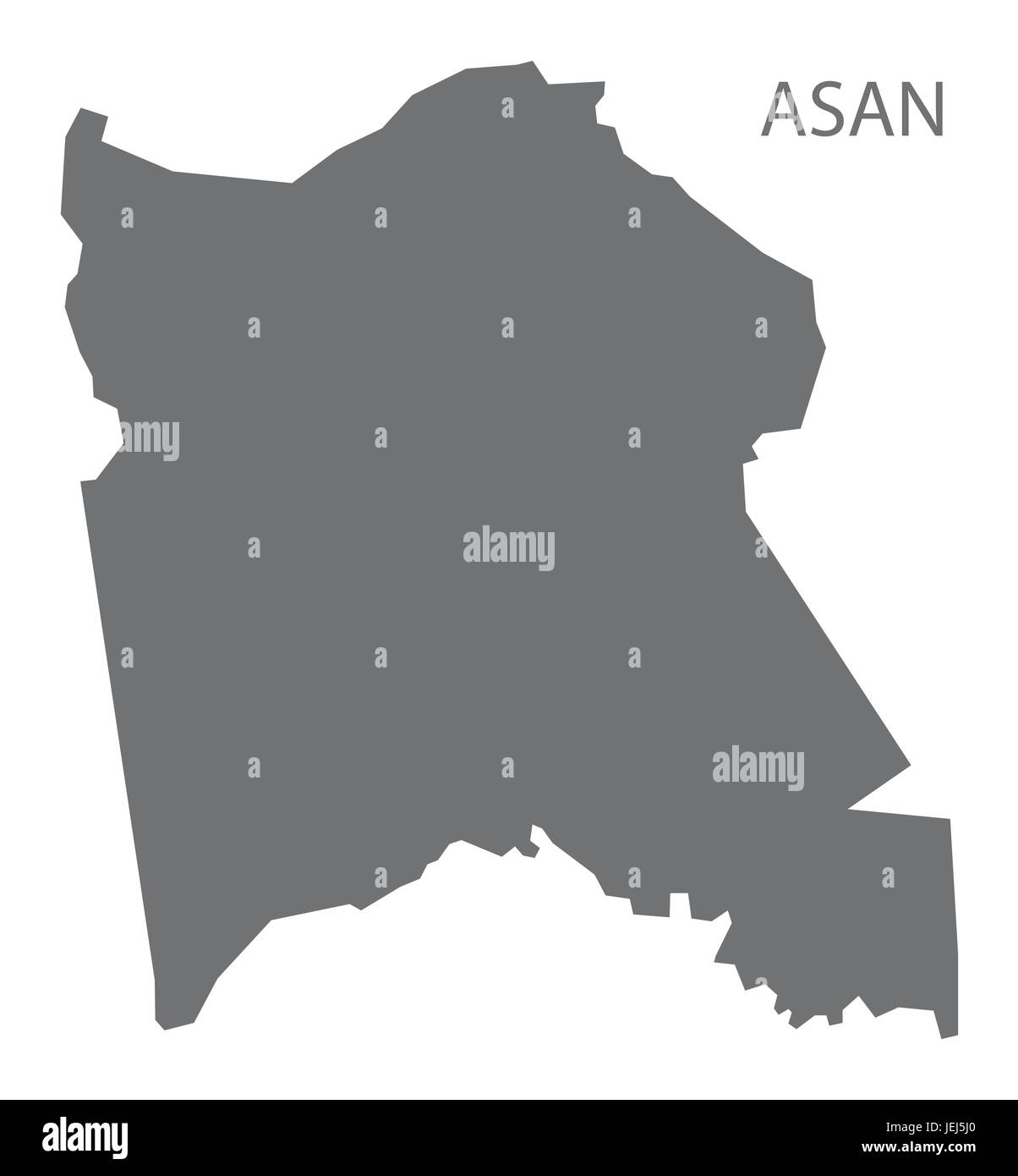 Asan Guam map grey illustration silhouette Stock Vector Image & Art - Alamy