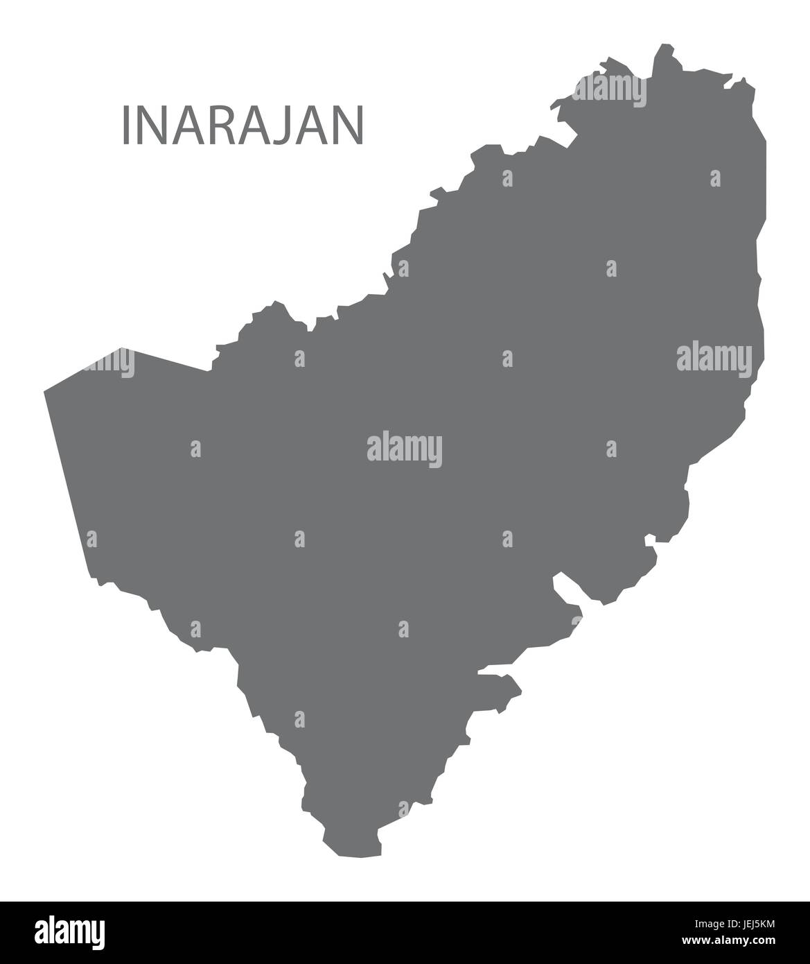 Inarajan Guam map grey illustration silhouette Stock Vector Image & Art ...