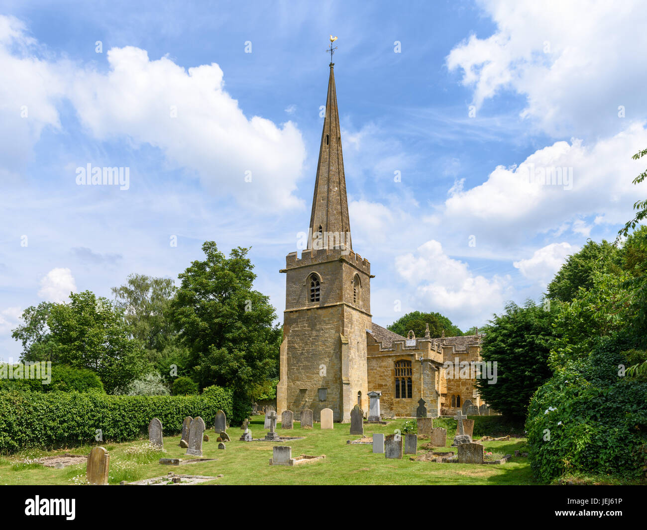 St Michaels and All Angels parish church, Stanton, Cotswolds Village ...