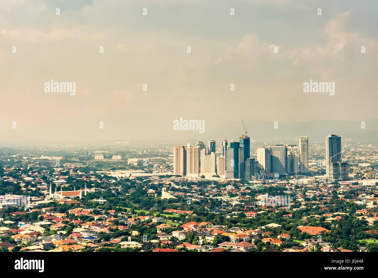 Aerial Shot of Buildings and Houses Stock Photo - Alamy