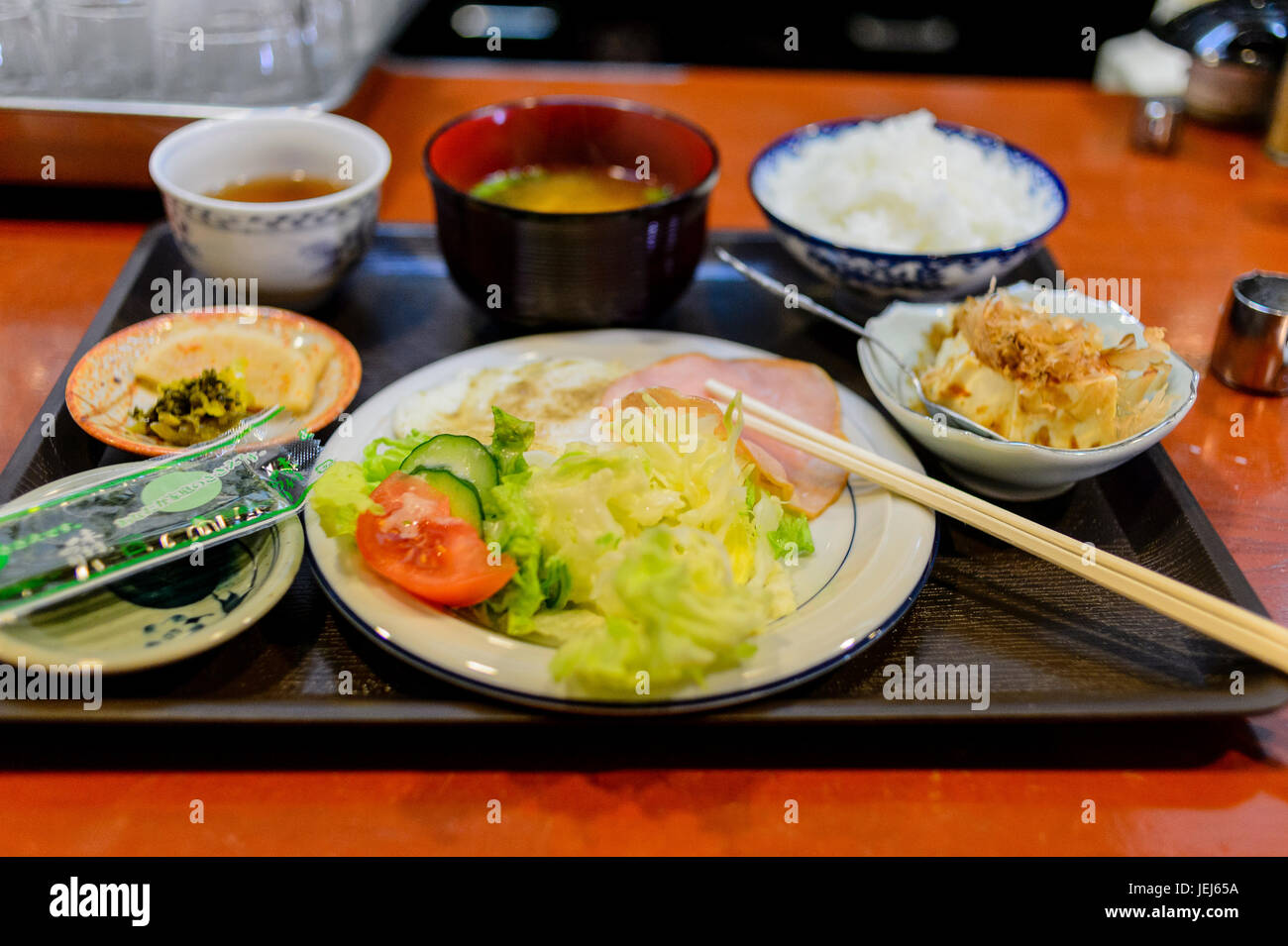 Traditional japanese breakfast hi-res stock photography and images - Alamy