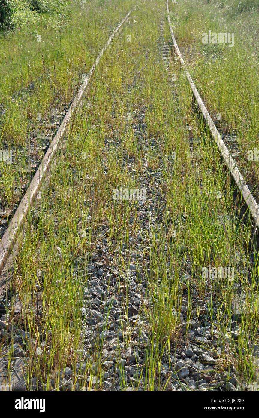 rail in countryside Stock Photo - Alamy