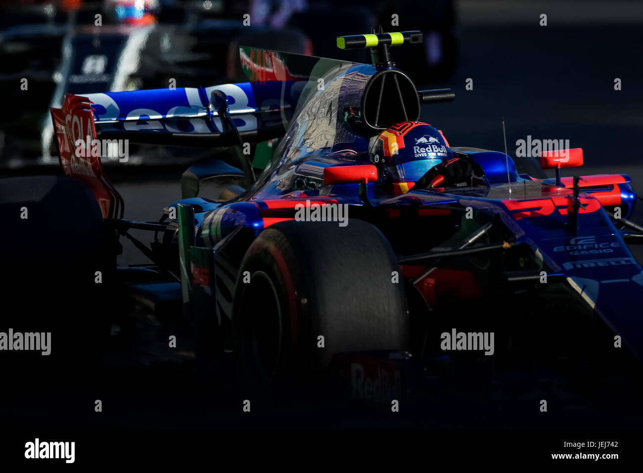 Spanish Formula One driver Carlos Sainz of Scuderia Toro Rosso F1 Team ...