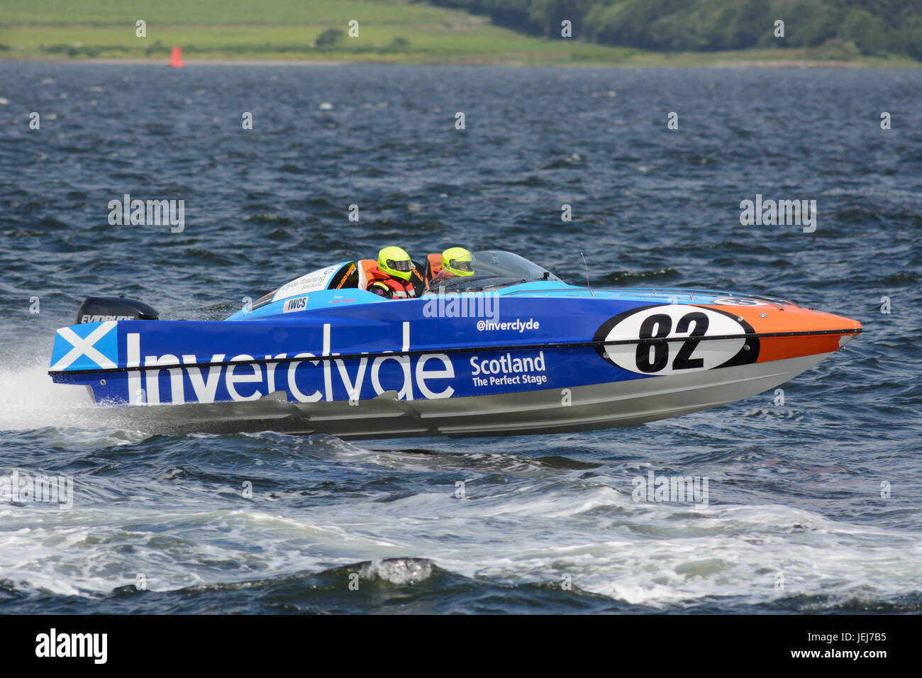 Esplanade, Greenock, Scotland, UK. 25th June, 2017. Tight racing in the ...