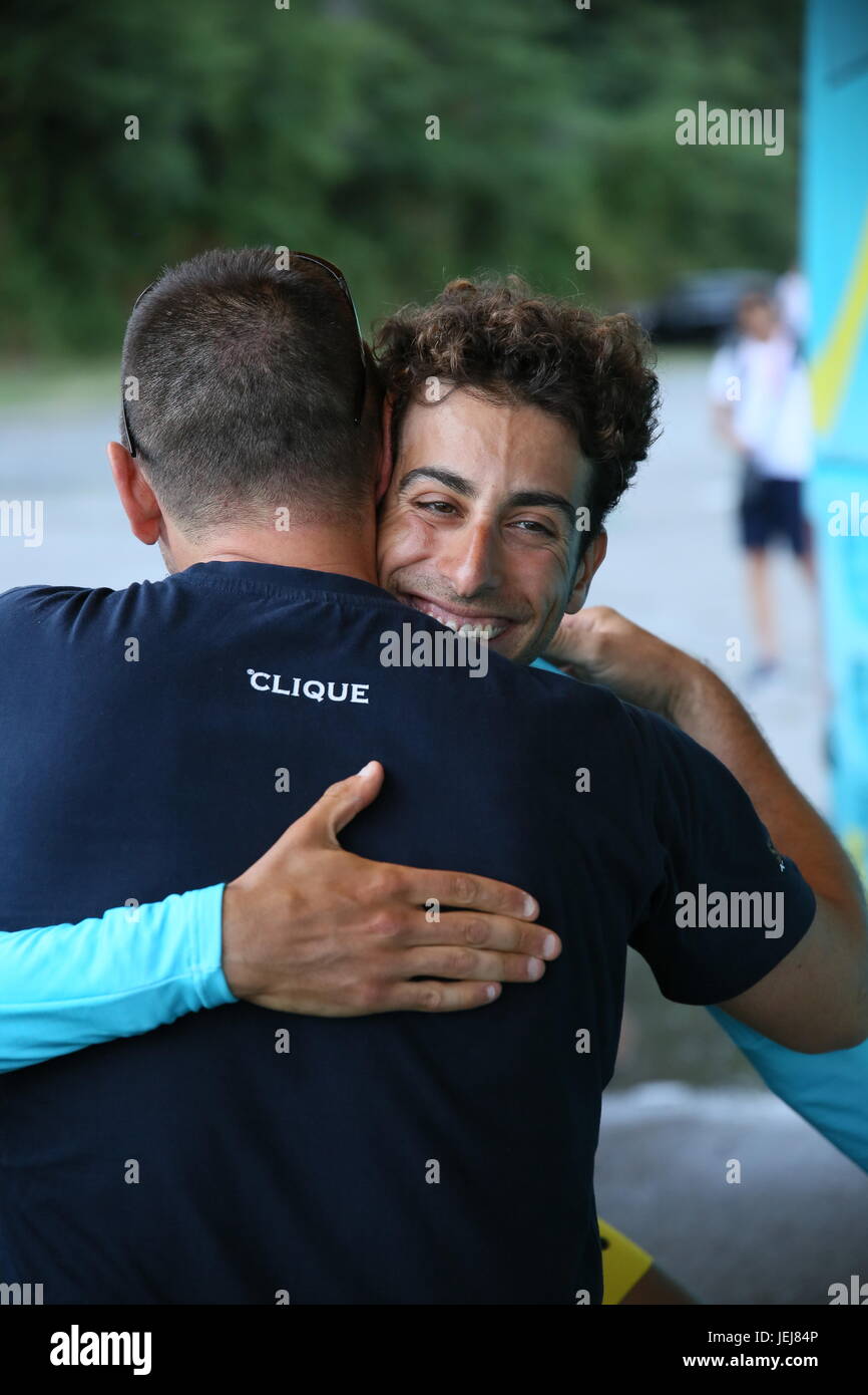 Fabio aru wins the italian road cycling championships 2017 hi-res stock ...