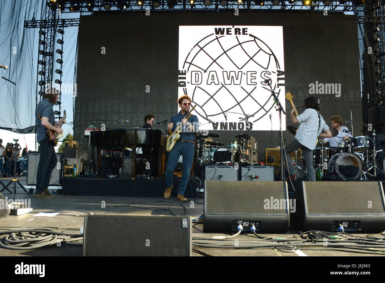 Pasadena,California,USA. 24th June,2017. Taylor Goldsmith singer Dawes ...