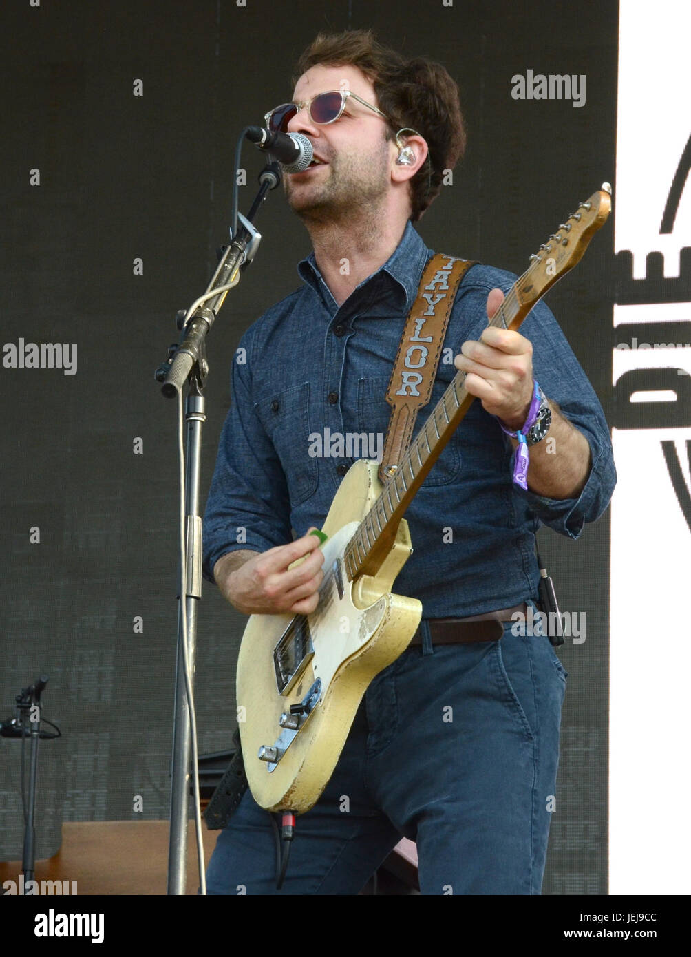 Pasadena,California,USA. 24th June,2017. Taylor Goldsmith singer Dawes ...