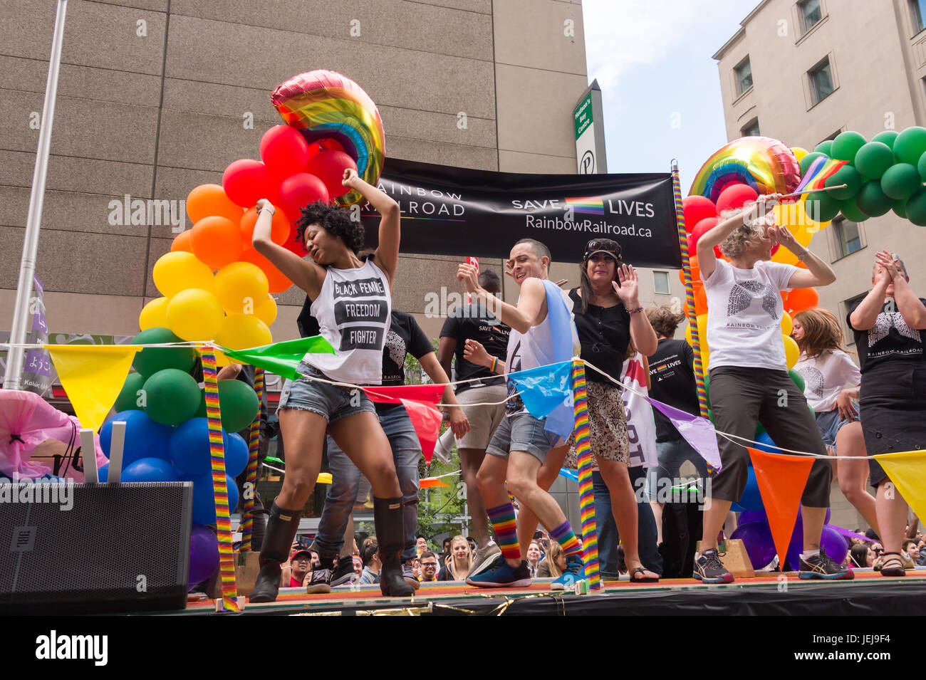Toronto Canada 25 June 2017 People Take Part In Toronto Pride Parade Credit Marc Bruxelle