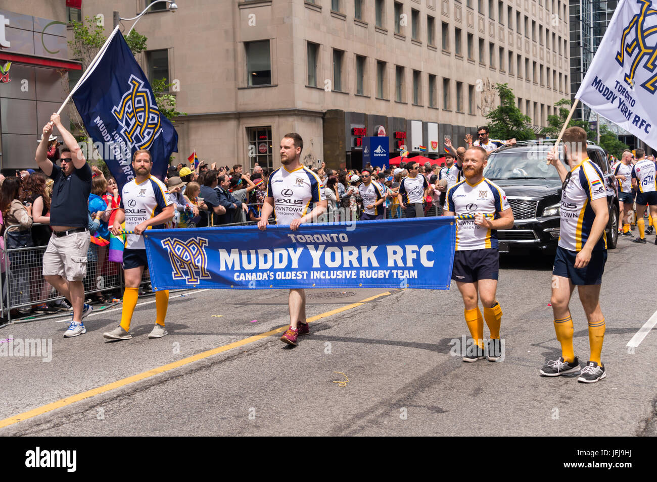Toronto, Canada. 25 June 2017. People take part in Toronto Pride Parade ...