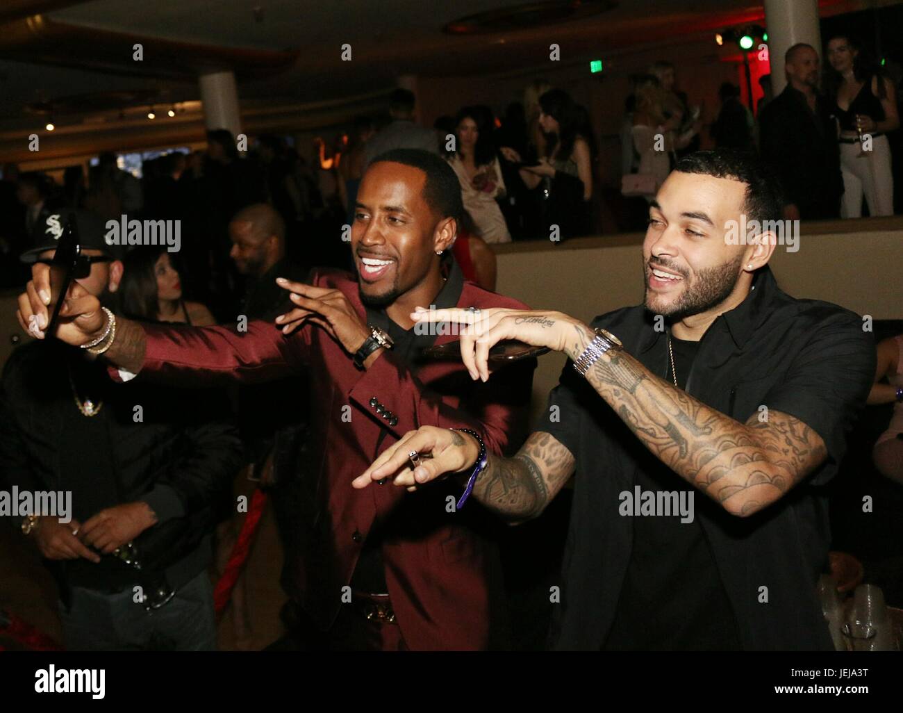 Hollywood, Ca. 24th June, 2017. Safari Samuels and Don Benjamin inside ...
