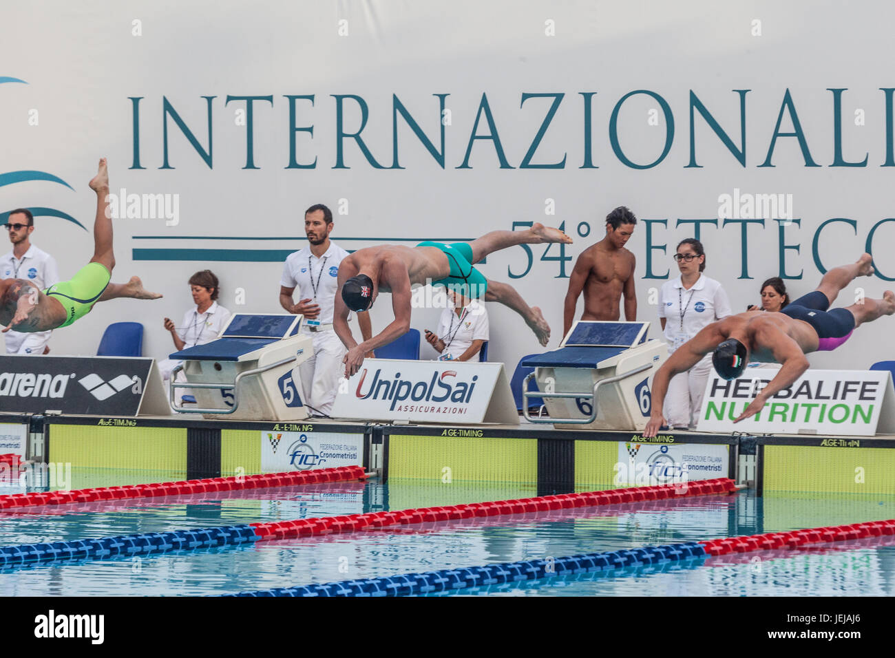 The 54th edition of Seven Swimming Pool Trophy 2017 Stock Photo - Alamy
