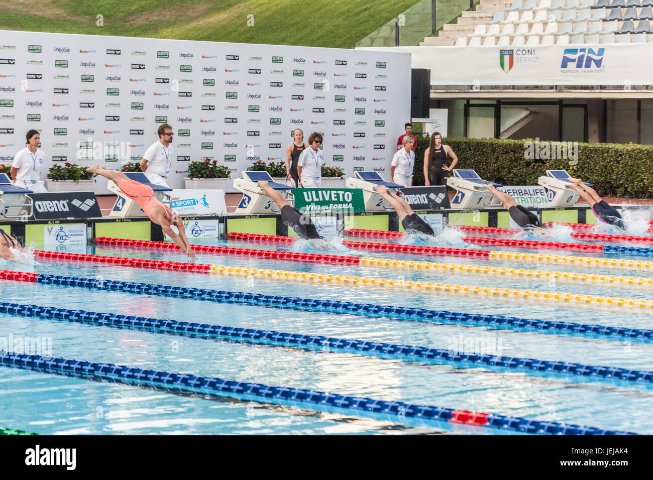 The 54th edition of Seven Swimming Pool Trophy 2017 Stock Photo - Alamy