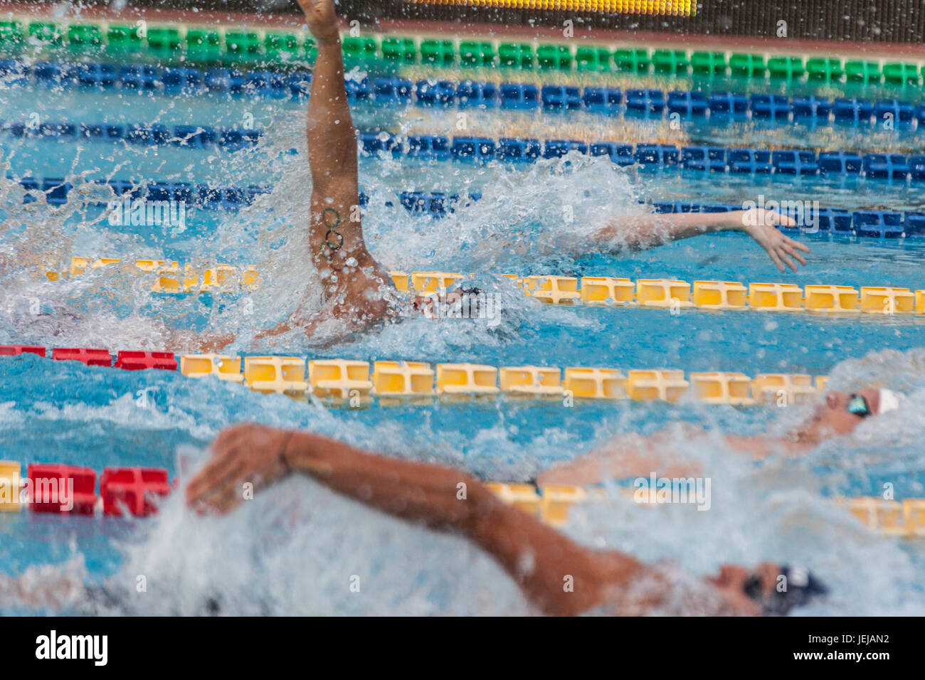 Swimming men 50m freestyle semifinals hi-res stock photography and ...