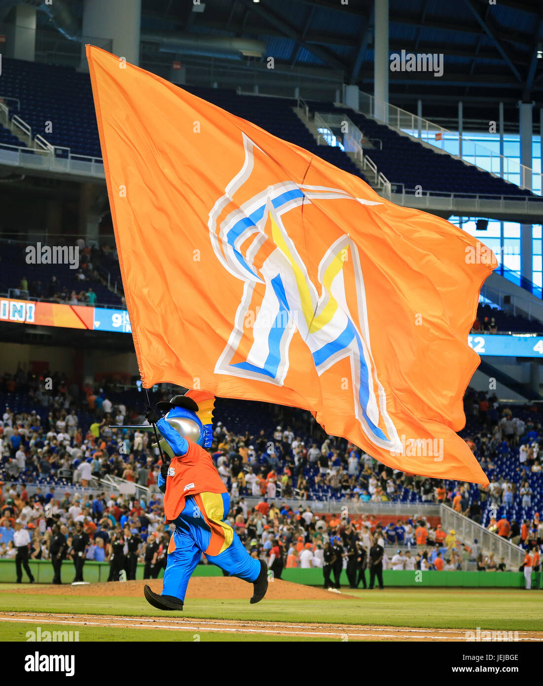 Miami, Florida, USA. 25th June, 2017. Billy the Marlin, the official ...