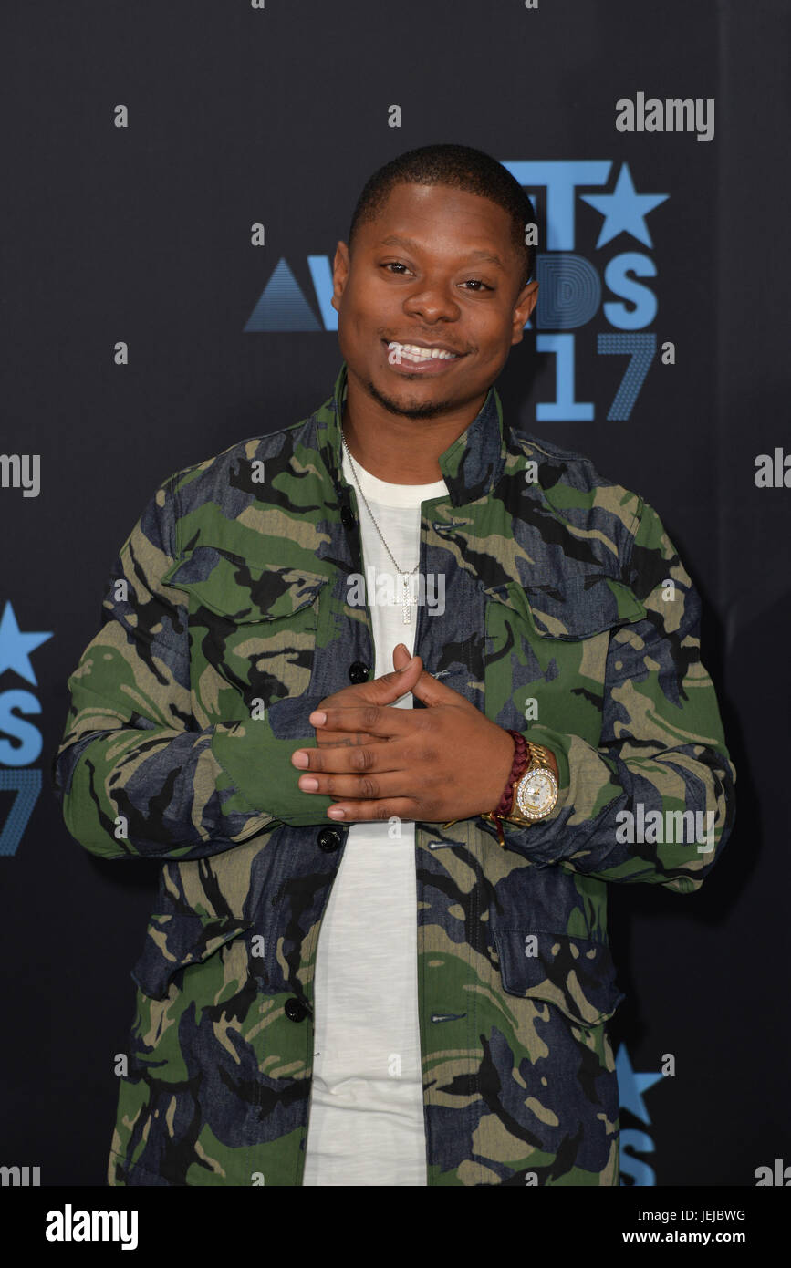 Los Angeles, Ca, USA. 25th June, 2017. Jason Mitchell arriving to the ...
