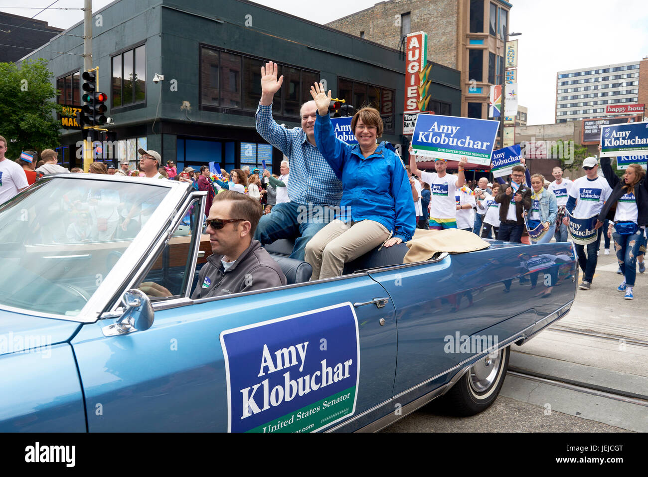 Minneapolis, USA. 25th Jun, 2017. Minnesota's US Senator Amy Klobachar ...