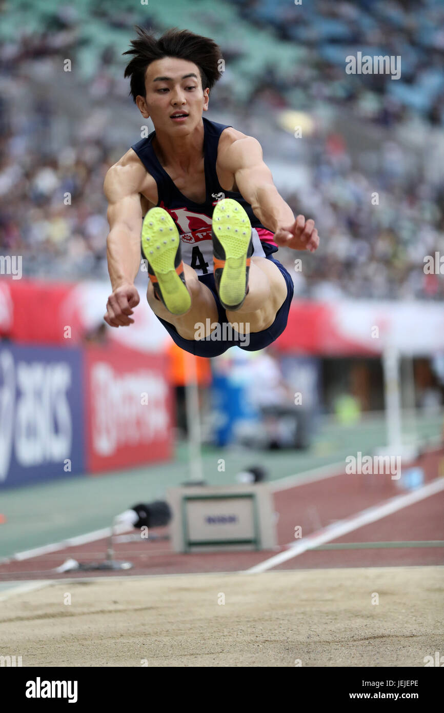 Yanmar Stadium Nagai, Osaka, Japan. 24th June, 2017. Yuki Hashioka ...