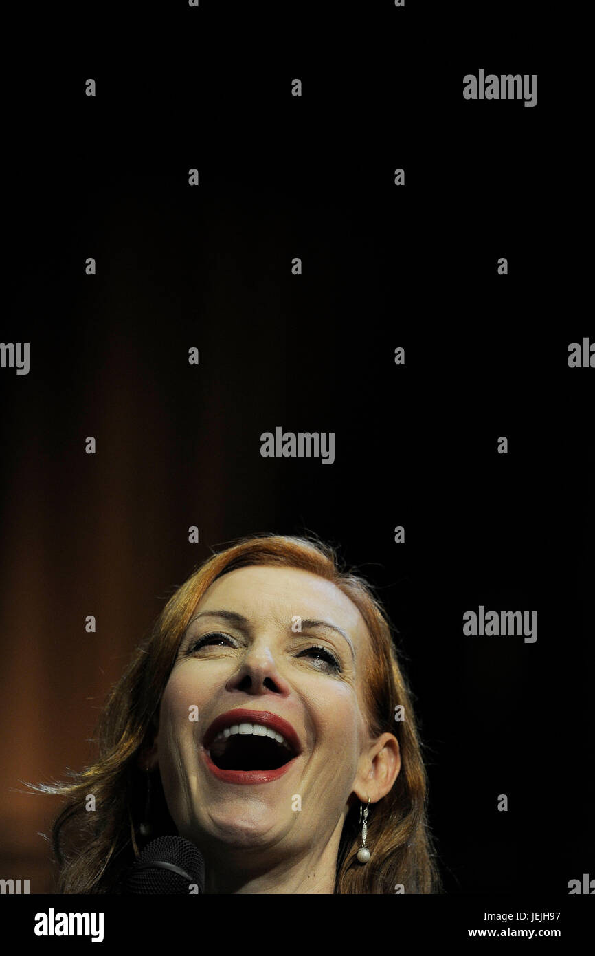 German singer Ute Lemper performs during the 13th Prague Proms music ...
