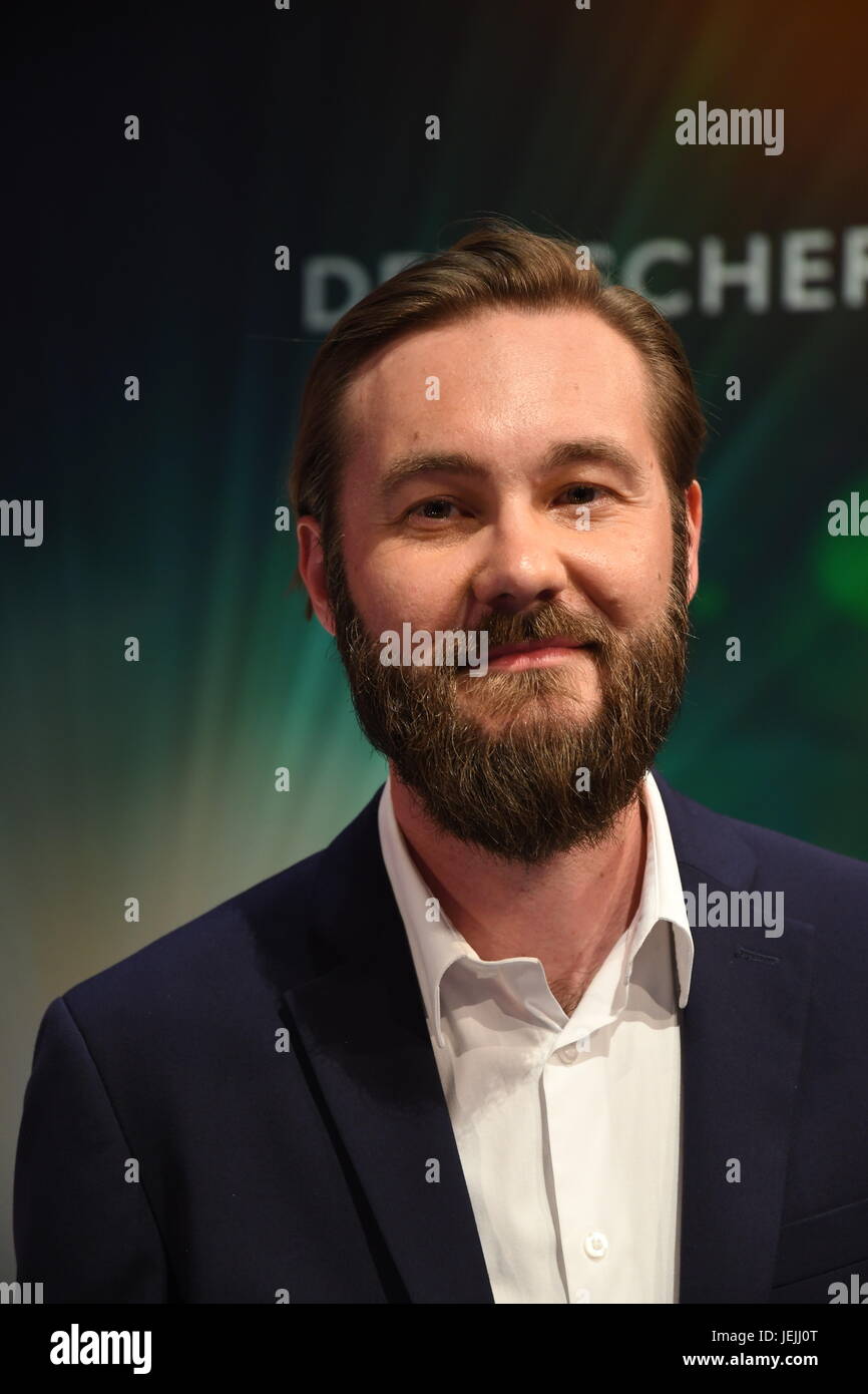 Cologne, Germany. 24th June, 2017. The camera man Felix Striegel poses ...