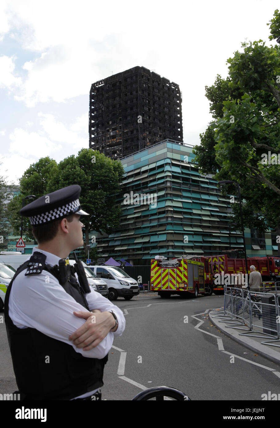 Grenfell tower block fire Stock Photo - Alamy