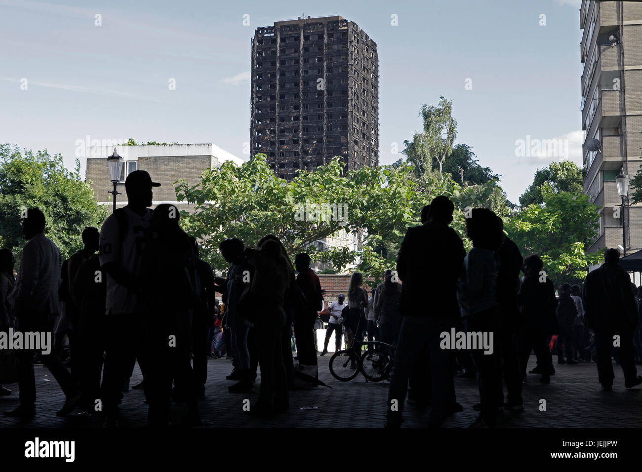 Grenfell tower block fire Stock Photo - Alamy