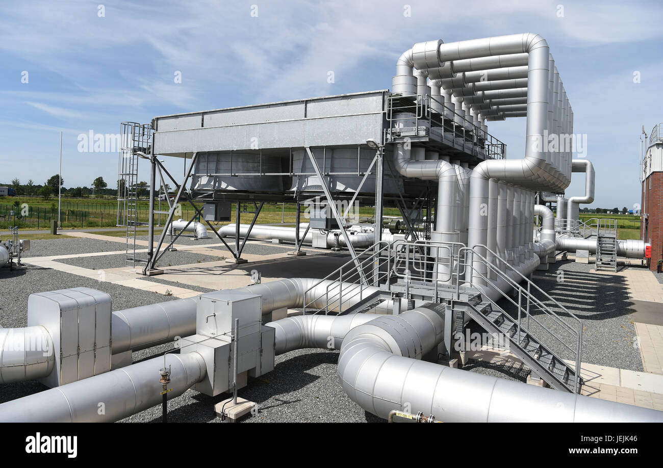 The company premises of Gasunie can be seen in Achim, Germany, 21 June ...