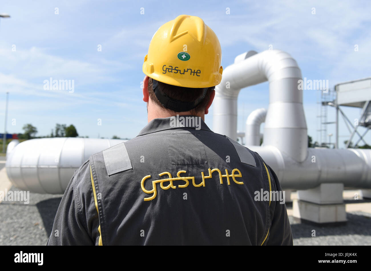 The company premises of Gasunie can be seen in Achim, Germany, 21 June ...