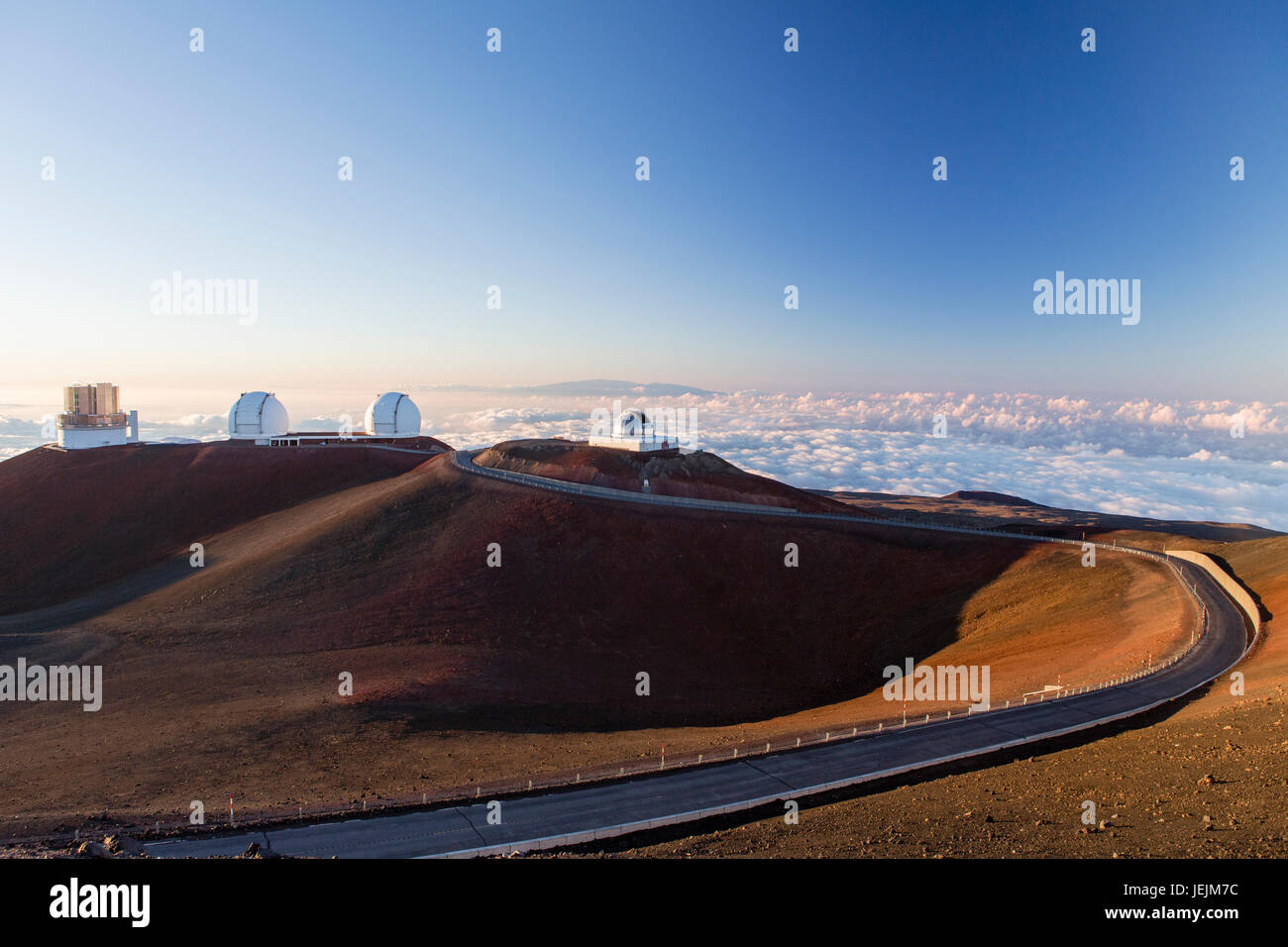spectacular sunset from mauna kea - hawaii island Stock Photo - Alamy