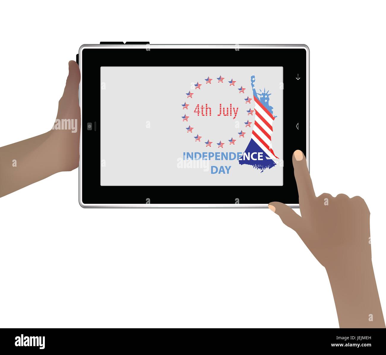 Independence Day United States. The fourth of July. Hand hold the ...